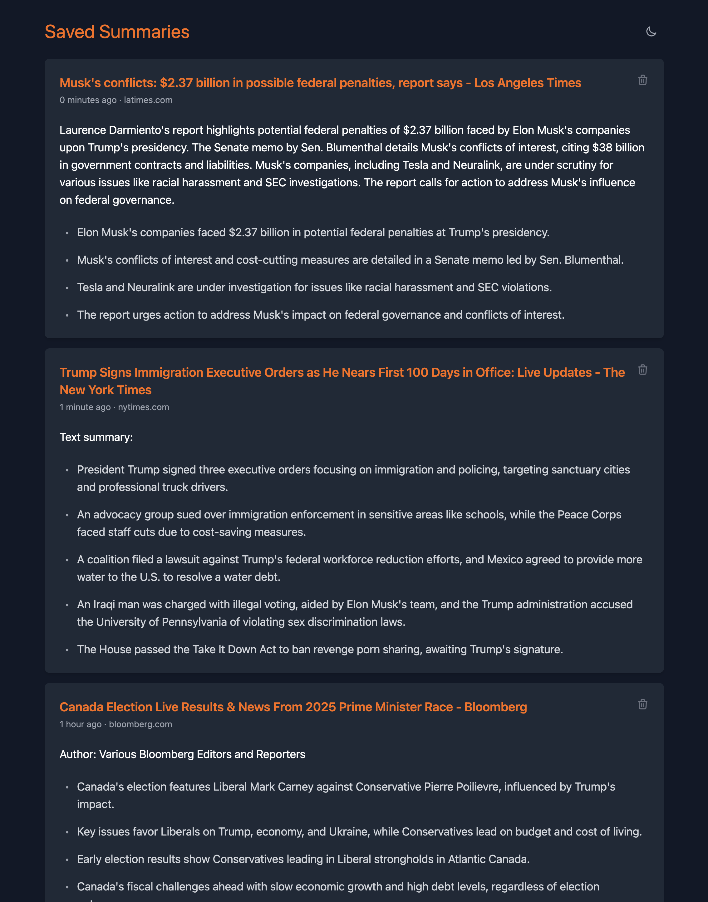 tl;dr - AI Summaries for Everything You Read